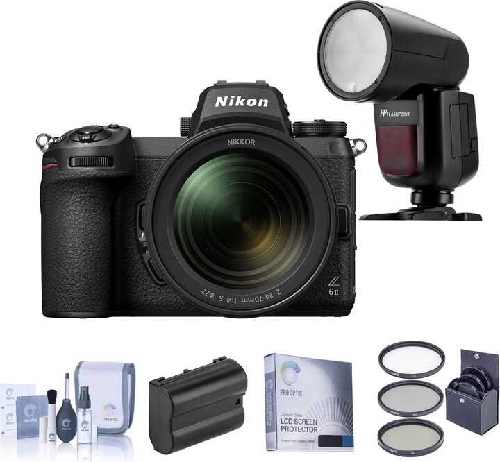 Nikon Z 6II Mirrorless Camera with Nikkor Z 24-70mm f/4 S Lens Bundle ...