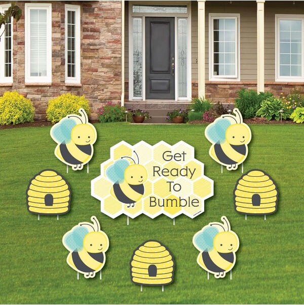 Big Dot of Happiness Honey Bee - Yard Sign & Outdoor Lawn Decorations ...