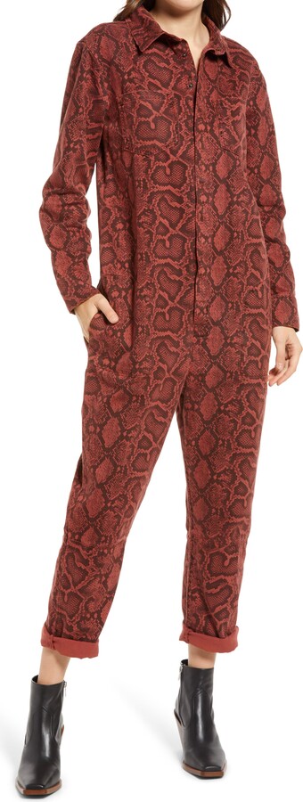 One Teaspoon Python Paradise Jumpsuit - ShopStyle