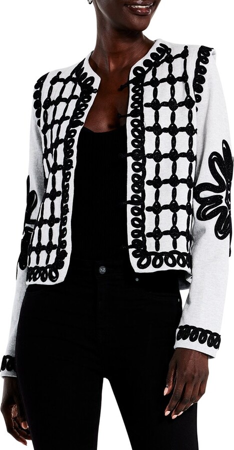 Nic+Zoe Romantic Soutache Knit Jacket - ShopStyle Blazers
