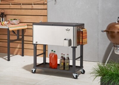 TRINITY Outdoor 80 Quart Stainless Steel Cooler with Detachable Tub ...