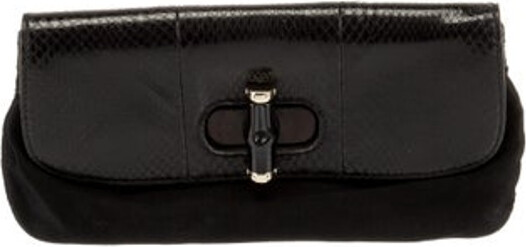 Gucci Python Bamboo Clutch - ShopStyle