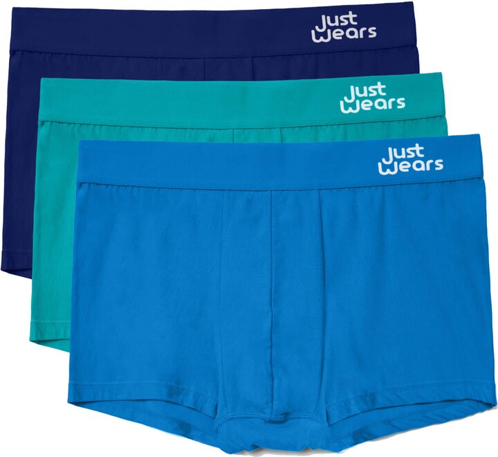 JustWears Trunks - Pack of 3 | Anti Chafing No Ride Up Organic ...