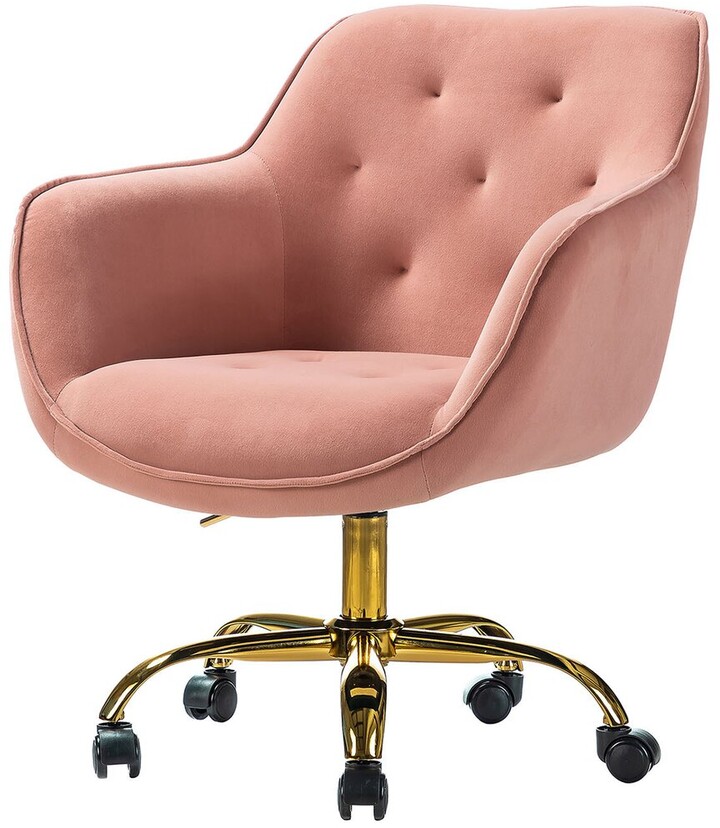 Home Design Dania Velvet Office Chair/Task Chair - ShopStyle