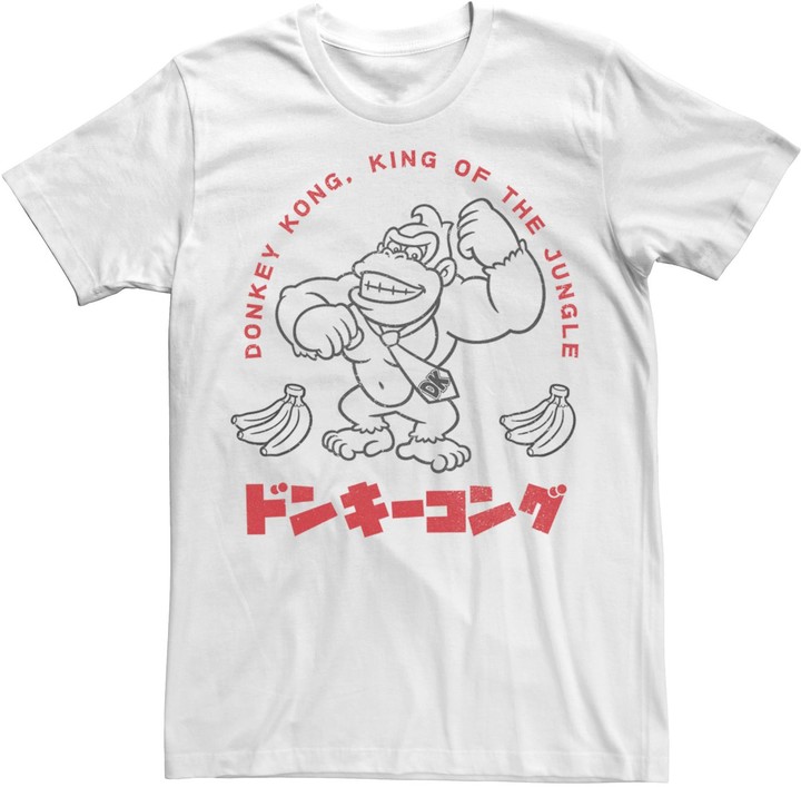 Licensed Character Men's Nintendo Super Mario Donkey Kong Portrait Tee ...