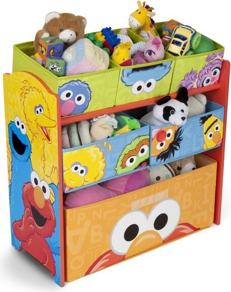 Disney Sesame Street Design and Store 6 Bin Kids' Toy Organizer - Delta ...