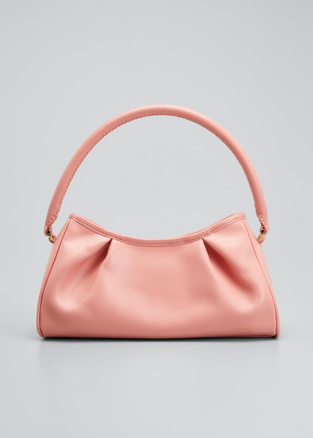Elleme Dimple Smooth Leather Pleated Shoulder Bag - ShopStyle