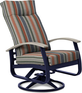 Lark Manor Askar Supreme Height Swivel Rocking Chair with Cushions ...