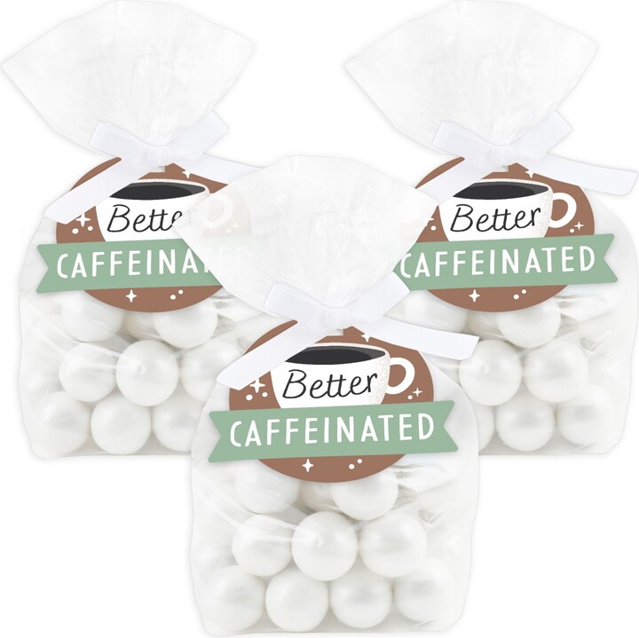 Big Dot Of Happiness But First, Coffee - Cafe Themed Party Favor Bags ...