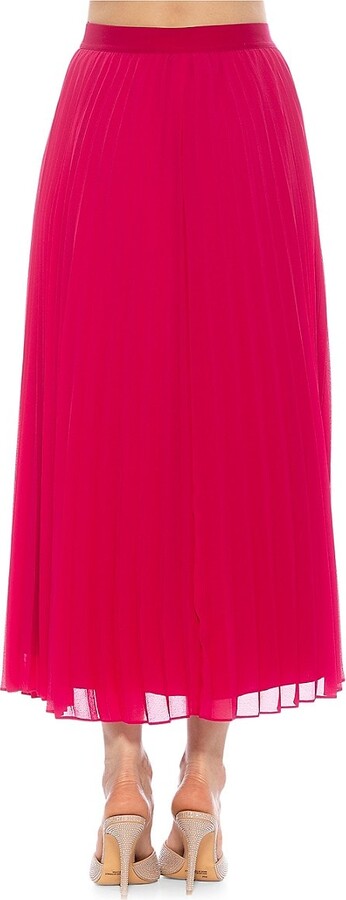 Alexia Admor Kesia Pleated Midi Skirt - ShopStyle