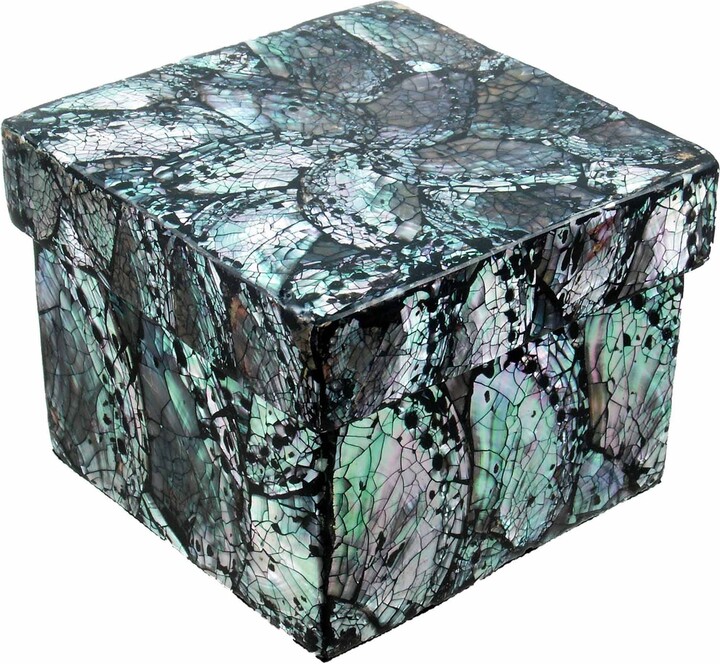 Shimmering Shells Square Box with Lid - ShopStyle