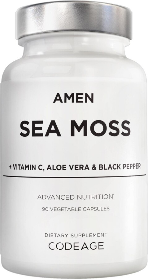 Amen Sea Moss, Bladderwrack, Burdock, Vitamin C, Aloe Vera, Black ...