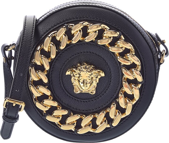 Versace La Medusa Leather Camera Bag - ShopStyle