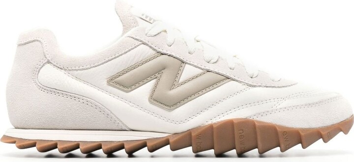 New Balance Ridged-Sole Logo-Patch Sneakers - ShopStyle