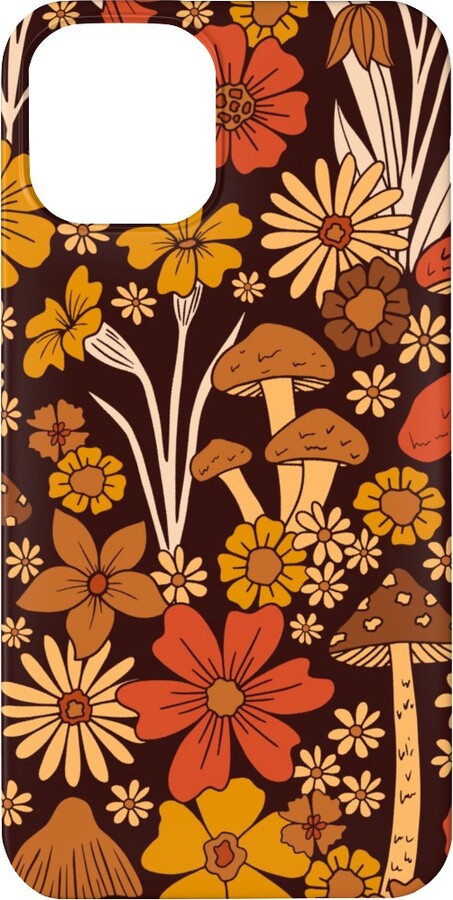 Shutterfly Custom iPhone 12 Mini Cases: Retro 1970s Mushroom & Flowers ...