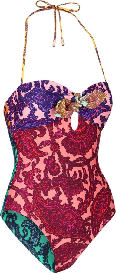 Zimmermann 'tiggy Keyhole Tie' One-piece Swimsuit - ShopStyle
