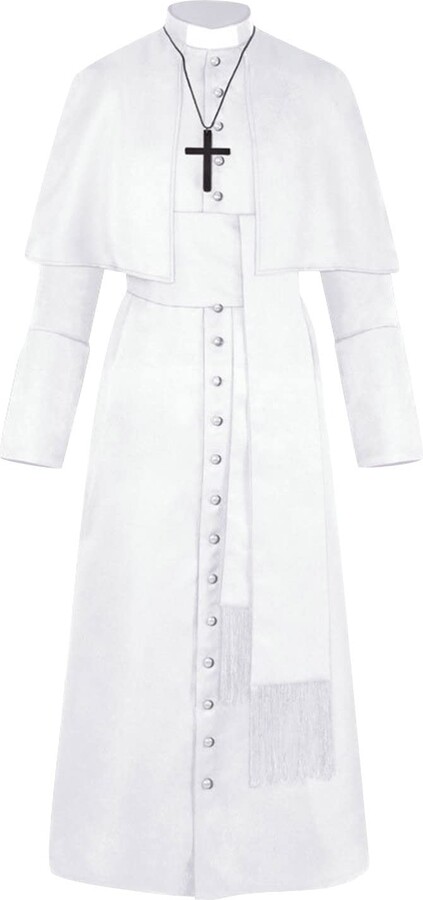 Generic 2024 New Christmas Y9K Mens Solid Color Pastor Costume ...