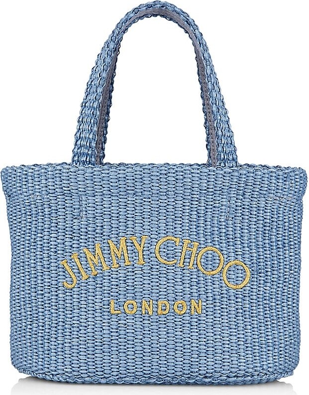 Jimmy Choo Mini Raffia E/W Beach Tote - ShopStyle