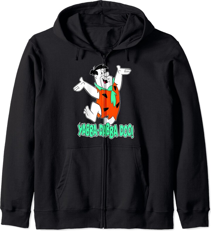 The Flintstones Yabba-Dabba-Doo! Fred Flintstone Retro Zip Hoodie ...