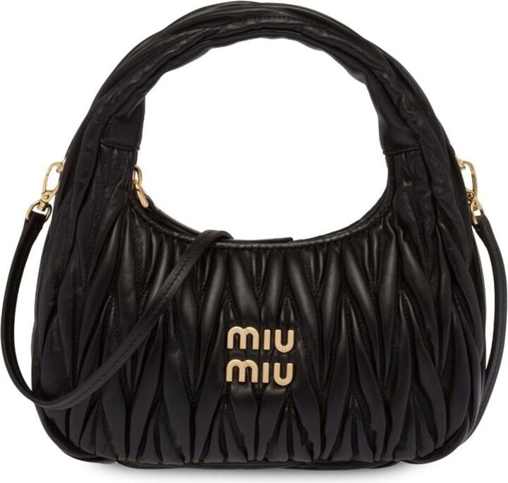 Miu Miu Wander Matelassé Nappa Leather Hobo Bag - ShopStyle