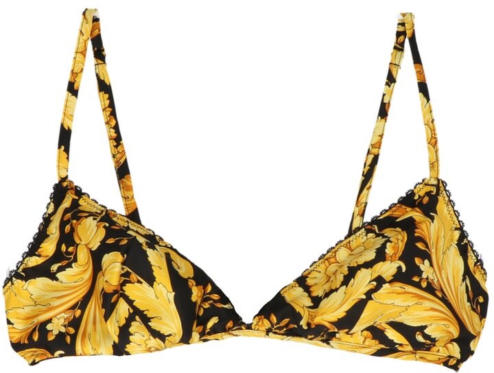 Versace Baroque Pattern Bra - ShopStyle Chemises