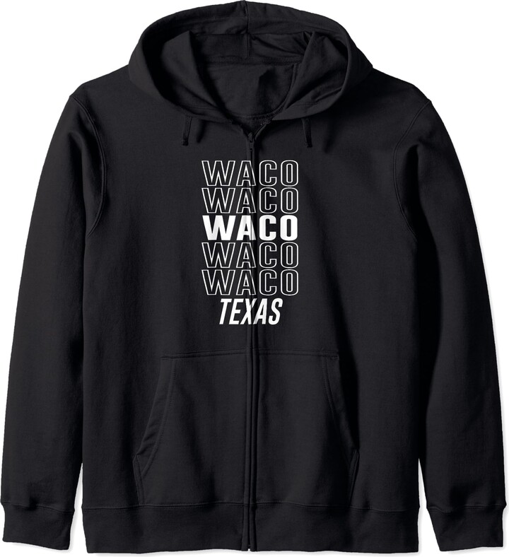 Texas City Retro Stacked Font Retro Waco Texas City Stacked Repeated ...
