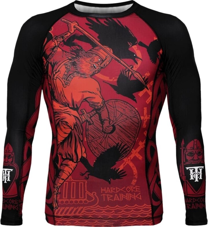 Hardcore Training Viking Men's Rash Guard Compression Long Sleeve MMA ...