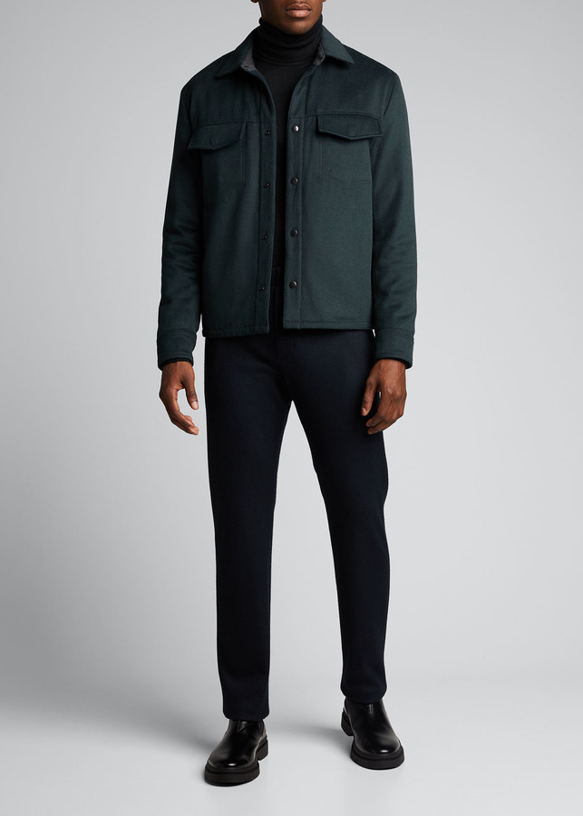 Vince Men's Wool-Blend Overshirt Jacket - ShopStyle