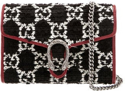 Gucci Tweed Dionysus Wallet on Chain - ShopStyle
