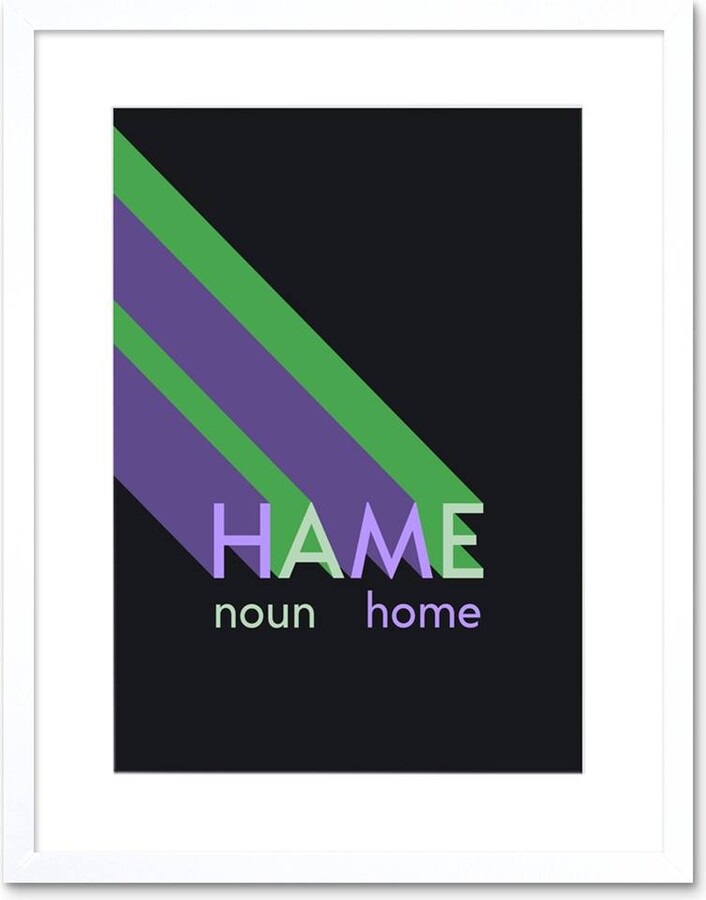 Artery8 Wall Art Print Scottish Word Definition Hame Home Scots ...