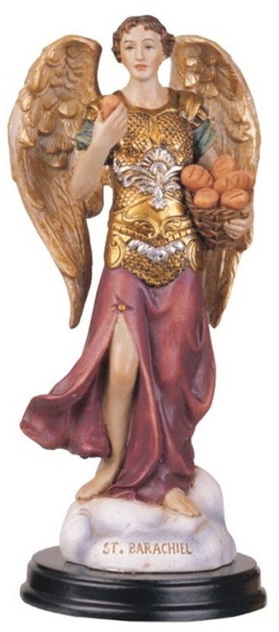 Q-Max 6"H Archangel Barachiel Statue Chief of the Guardian Angels Holy ...