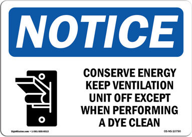 SignMission Conserve Energy Keep Ventilation Sign - ShopStyle Home Office