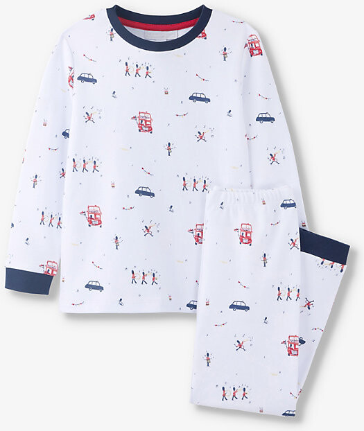 The Little White Company Boys Multi Kids London Parade Slim-fit Cotton ...