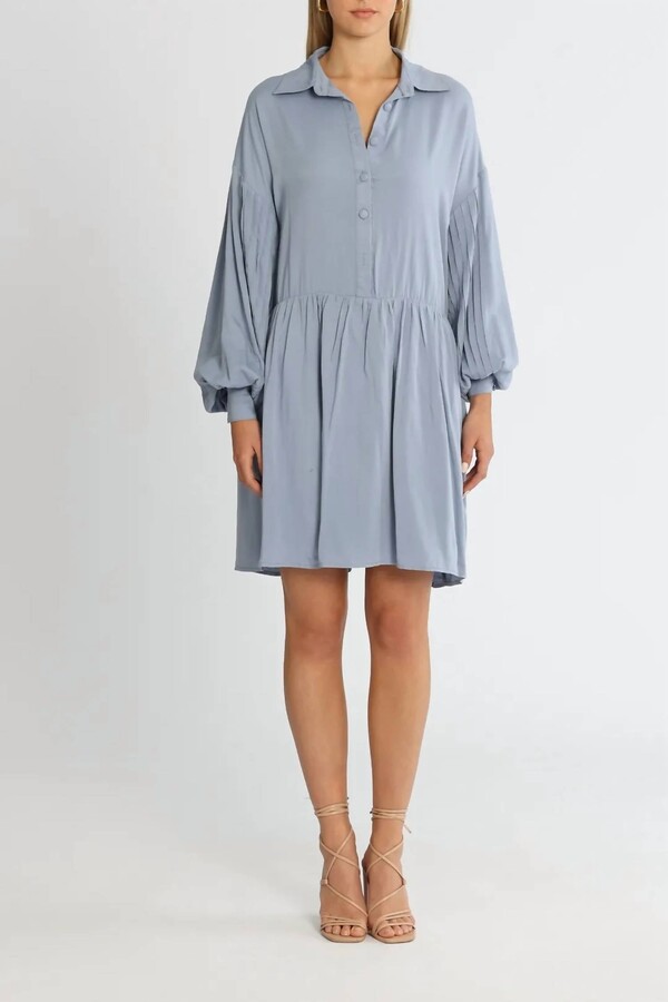 girl and the sun Rylee Mini Dress In Blueberry - ShopStyle