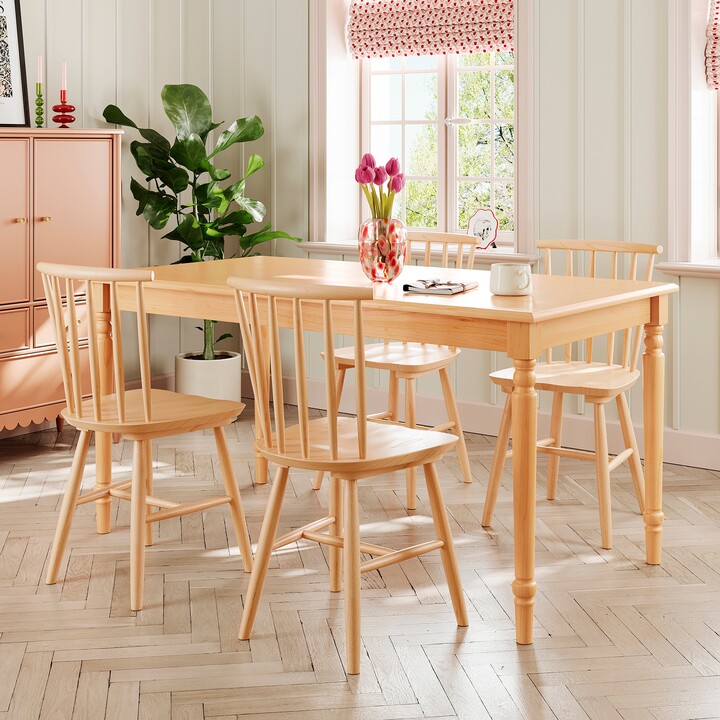 Dunelm Harvey 4 Seater Rectangular Dining Table Natural - ShopStyle