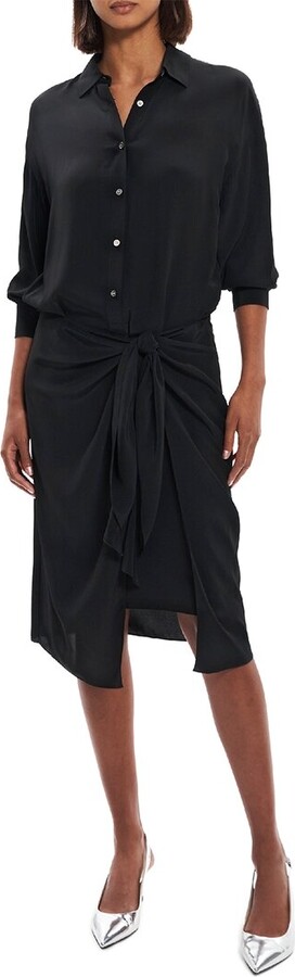 Theory Sarong Shirtdress - ShopStyle Casual Dresses