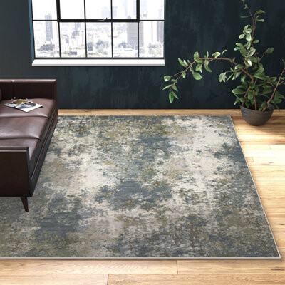 Steelside™ Belinda Blue/Green/Ivory Area Rug - ShopStyle