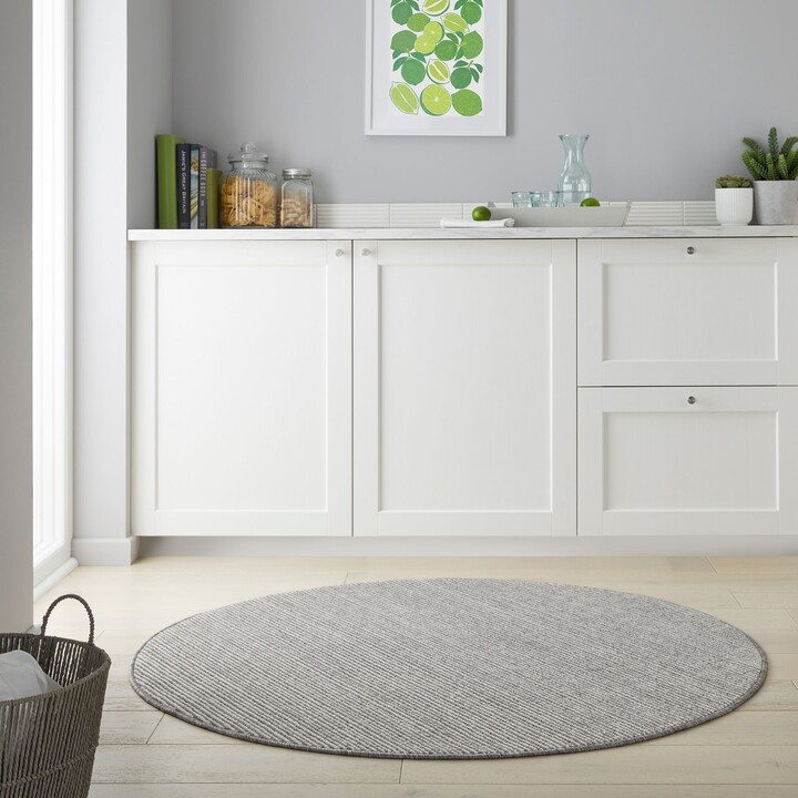 Dunelm Eleni Washable Round Rug Eleni Grey - ShopStyle