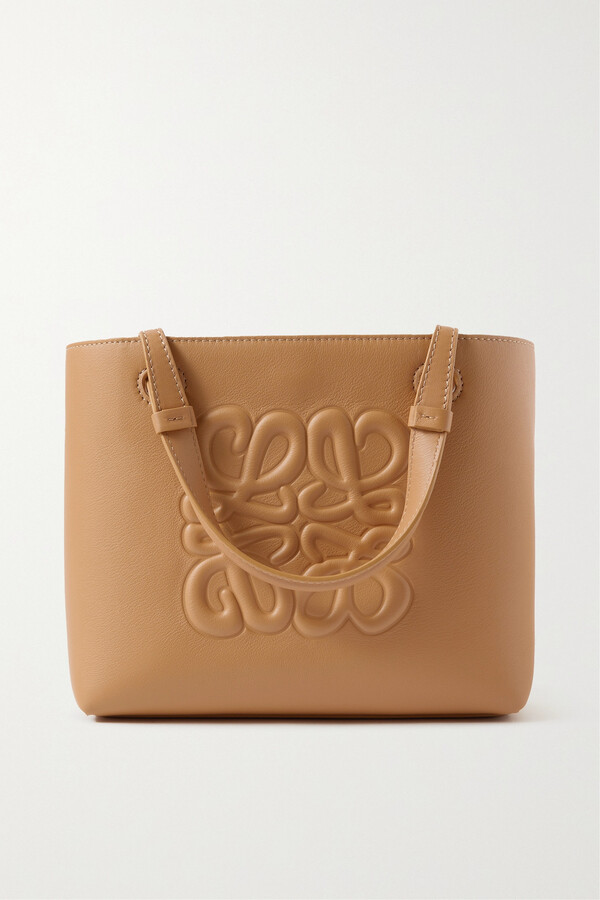 Loewe Inflated Anagram Mini Leather Tote - Brown - ShopStyle
