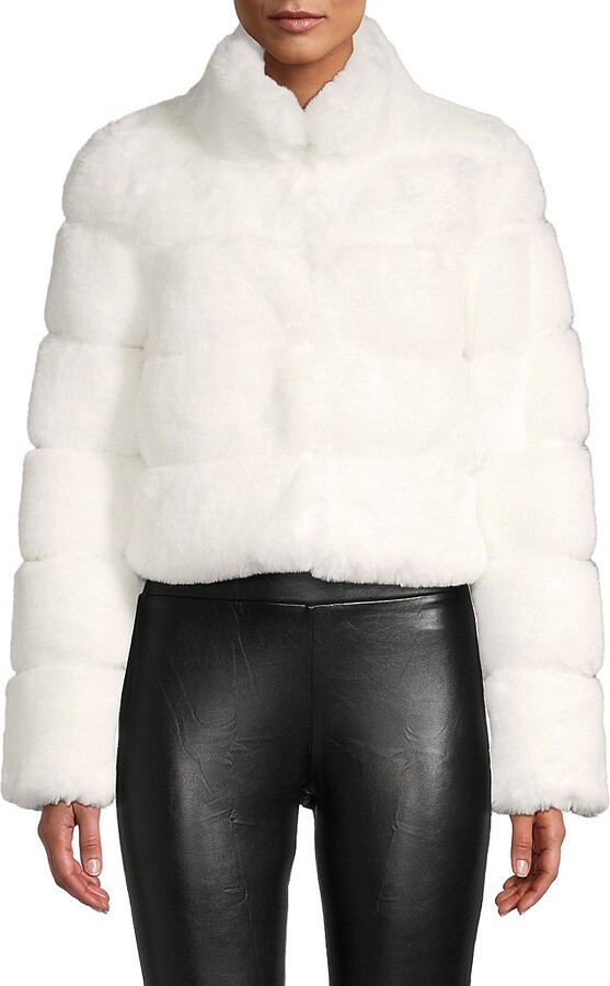 Belle Fare Faux Fur Cropped Jacket - ShopStyle