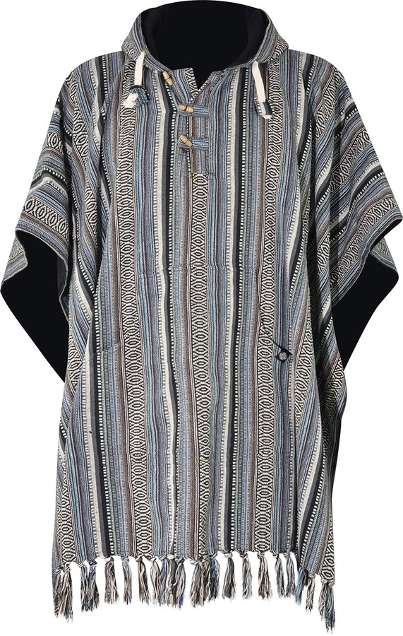 virblatt - Mexican poncho men | 100 % cotton | blanket poncho men ...