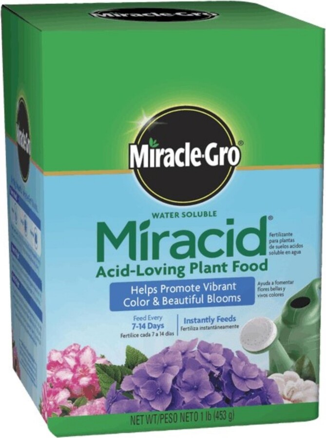 Scotts Miracle-Gro Water Soluble Miracid Acid-Loving Plant Food, 1lb ...