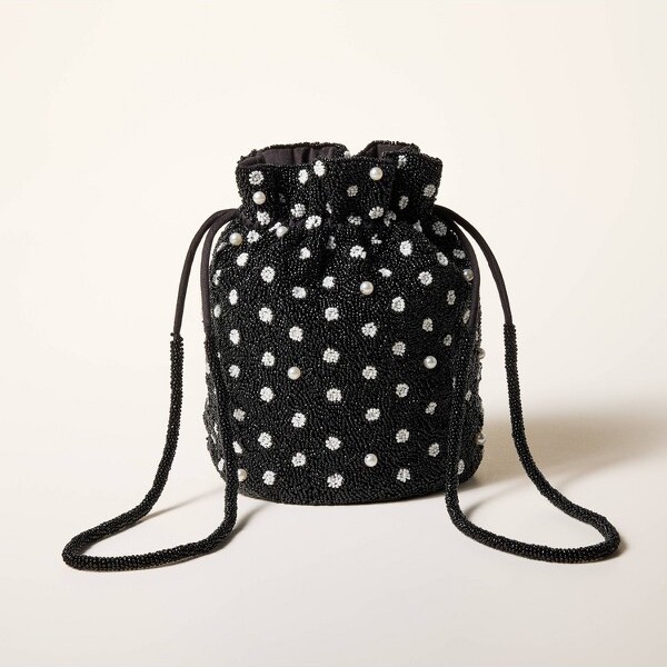 kate spade new york x Target Beaded Polka Dot Drawtring Bucket Bag ...
