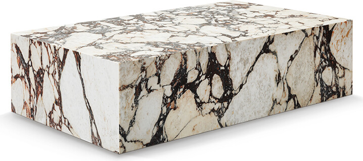 Eternity Modern Canada Kaia Marble Plinth Block Large Coffee Table 39 ...