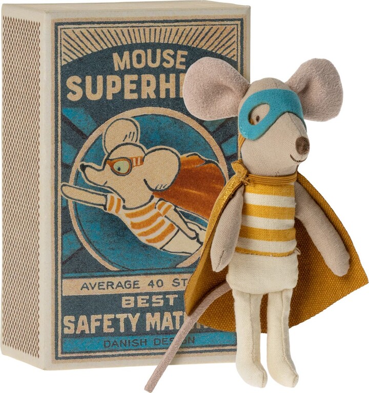 Maileg Little Brother Superhero Mouse in Box Stuffed Animal - ShopStyle ...