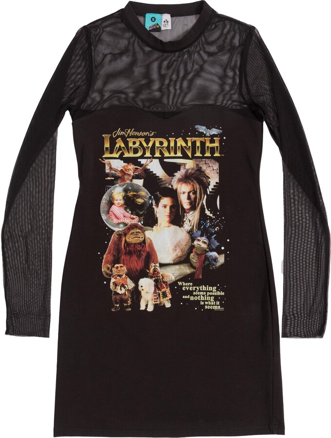 TruffleShuffle Labyrinth Mesh Bodycon Dress Black/Charcoal - ShopStyle