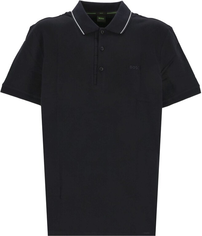 Boss Hugo Boss Logo-Embroidered Short-Sleeved Polo Shirt - ShopStyle