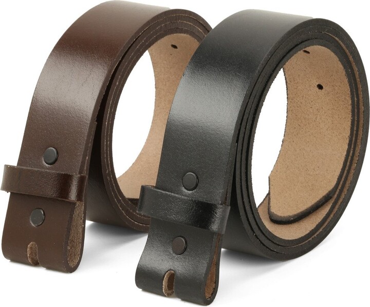 F&L CLASSIC Belt for buckle men Snap on Strap top Grain One Piece ...