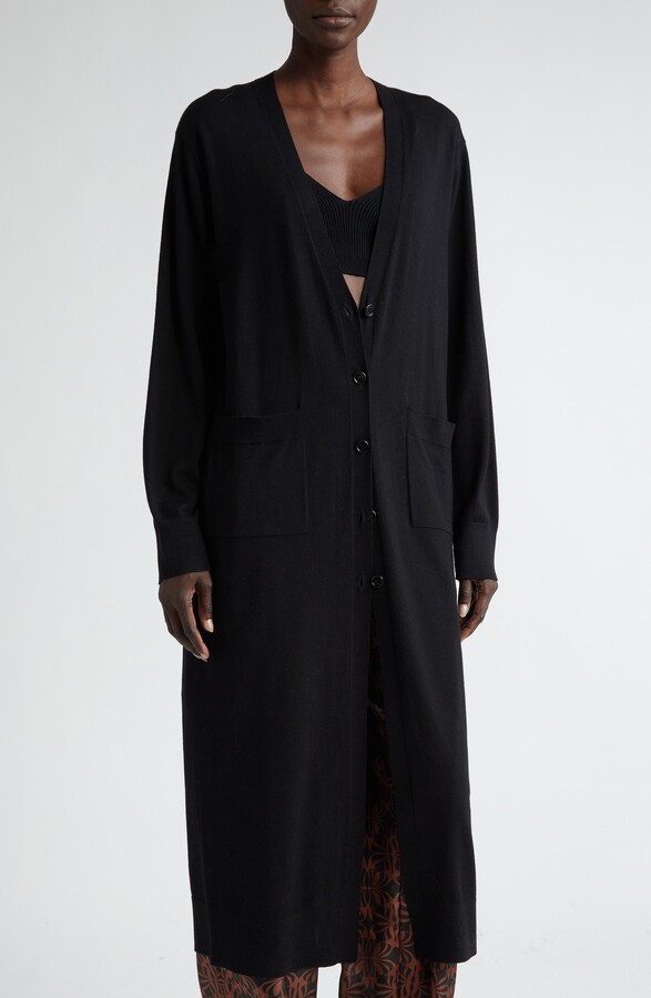Dries Van Noten Loose Fit Merino Wool Long Cardigan - ShopStyle