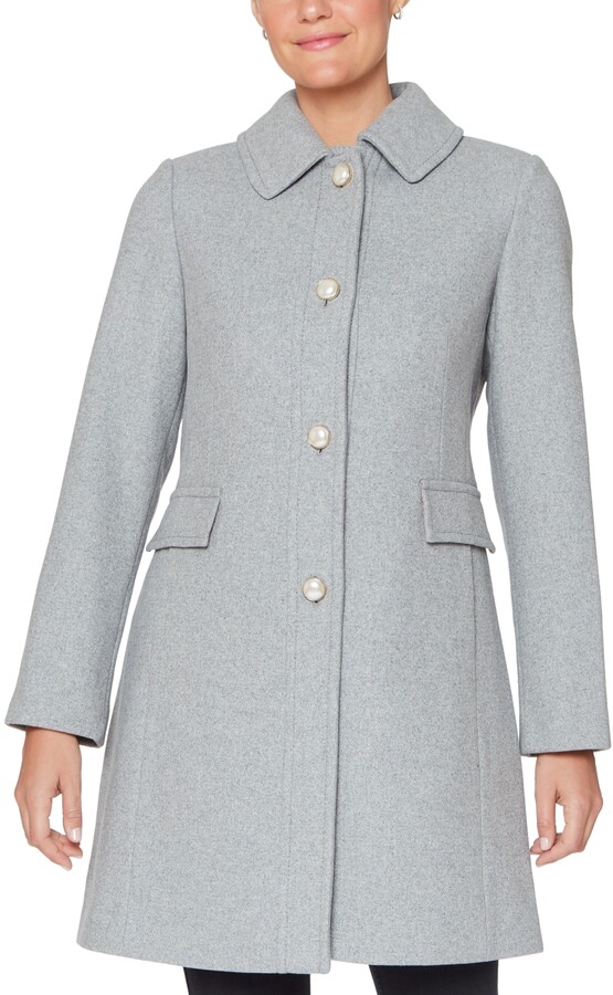 Kate Spade Single-Breasted Reefer Coat - ShopStyle